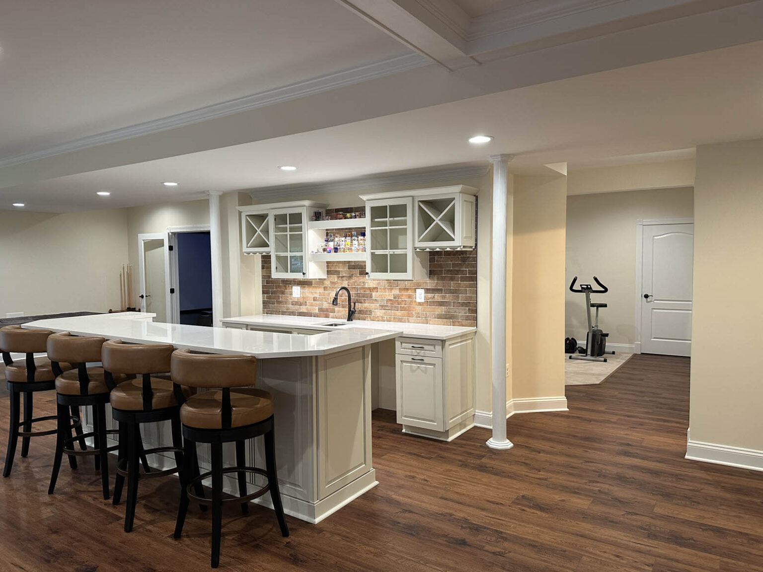 Ashburn Finished Basement Project by Loudoun Basements
